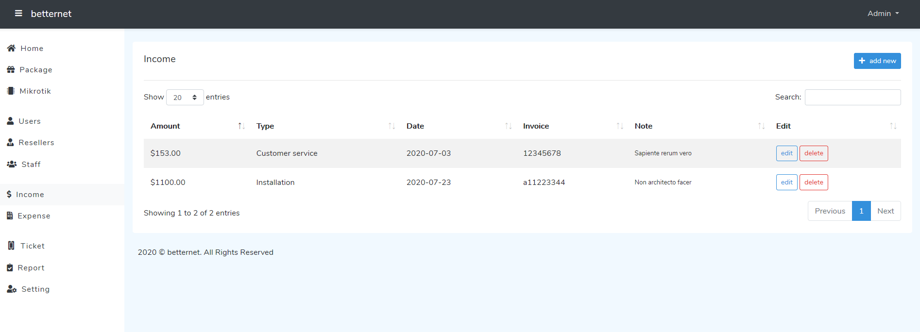 betternet - ISP Management System with Mikrotik API by sajalahsan